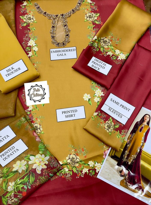 Lulusar 3Pcs Digital Shamoz Silk Collection – Pakiclothing