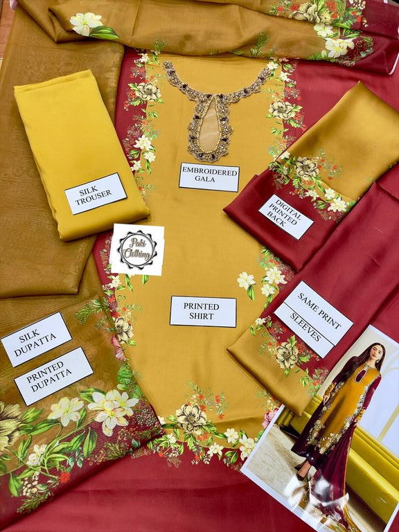 Lulusar 3Pcs Digital Shamoz Silk Collection – Pakiclothing